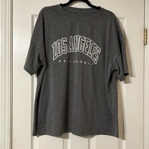 Tops | Xl Grey Los Angeles Tshirt | Poshmark